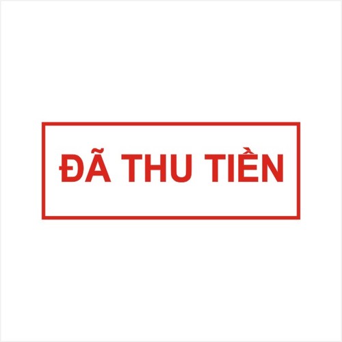 Con Dấu Đã Thu Tiền - Thiết Kế Sắc Nét, Giao Nhanh Toàn Quốc